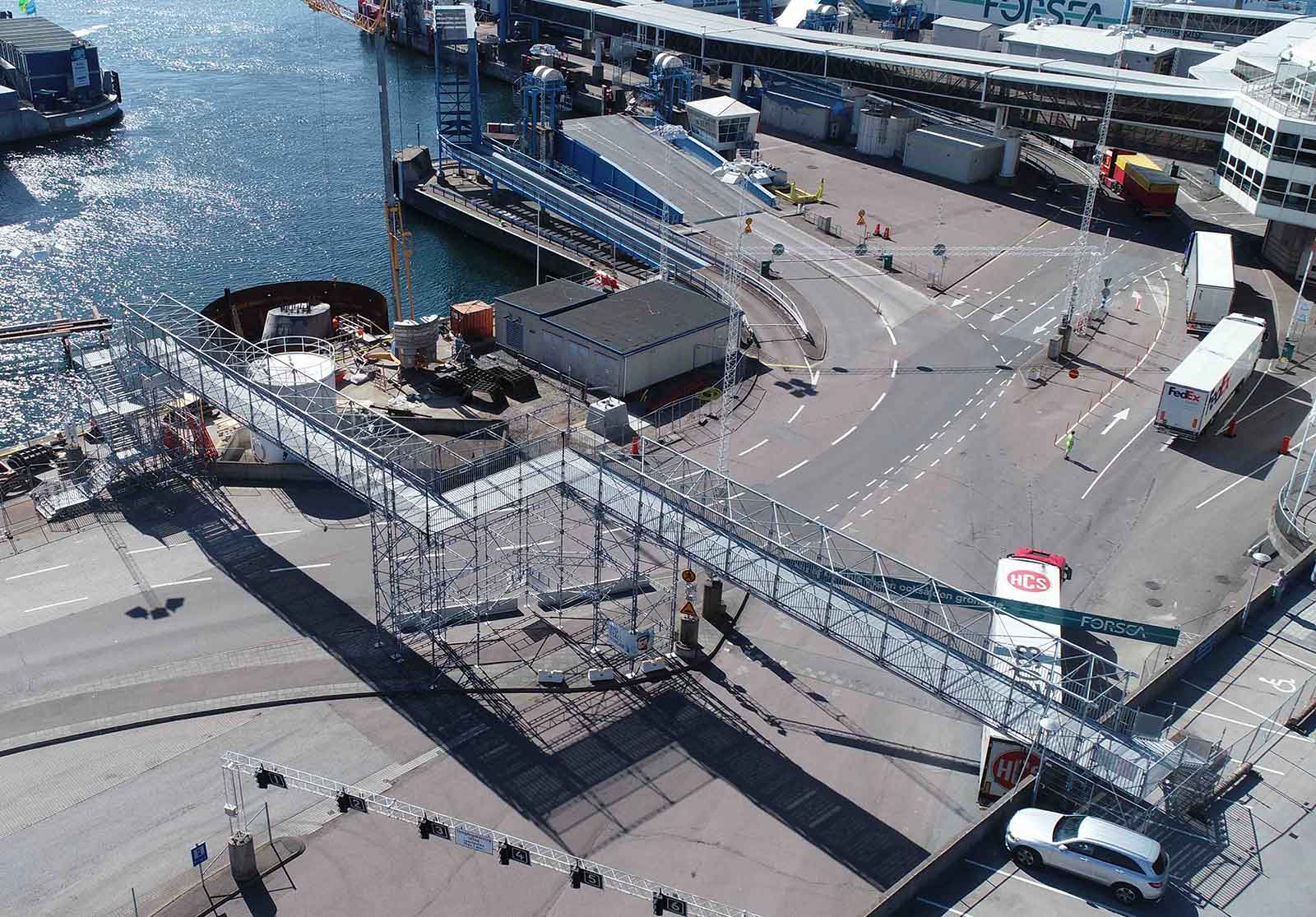 HAKI Brosystem | till Färjeterminalen i Helsingborg haki.se